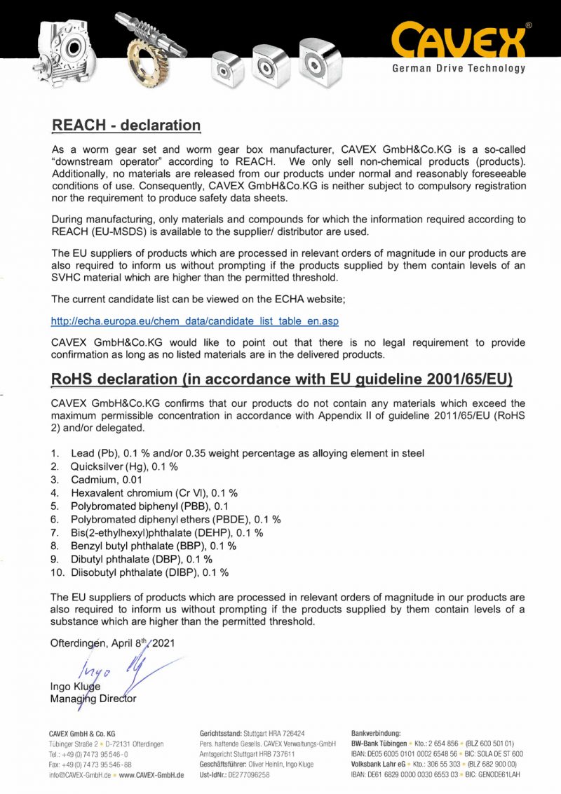 Downloads - CAVEX Antriebslösungen