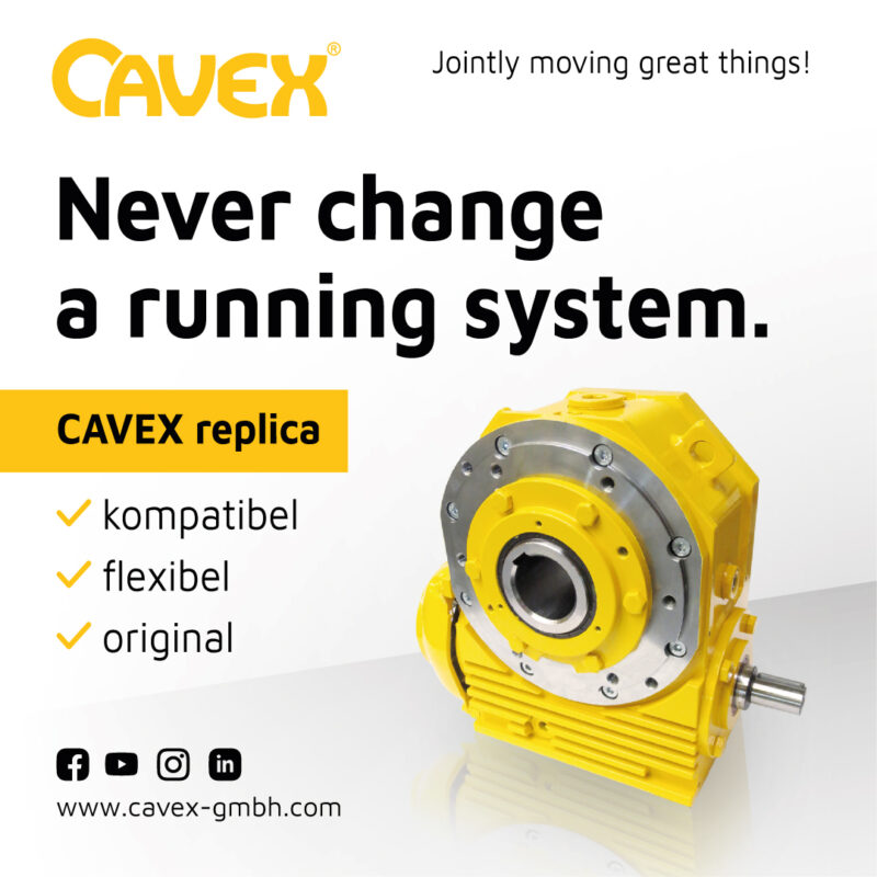 CAVEX replica – Never change a running system. - CAVEX Antriebslösungen