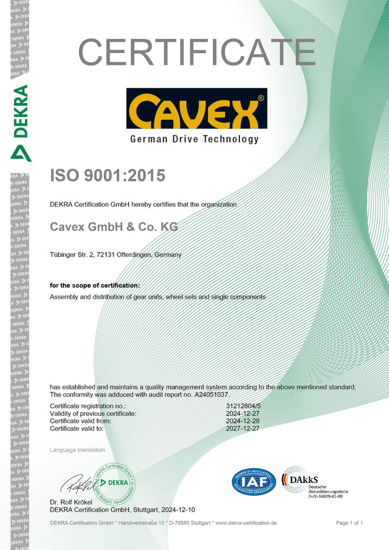 Downloads - CAVEX Antriebslösungen